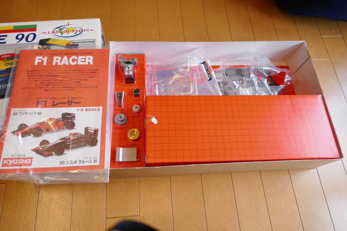 京商 KYOSHO 絶版 1/10 049 エスポ ラルース90 当時物 エンジンRCカー ランボルギーニ LC90 F1レーサー ...