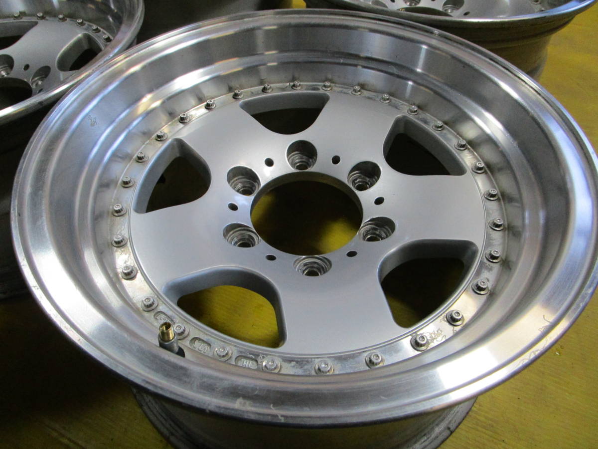 B1779 メーカー不明 4本SET 16インチ 8.0J 139/6 +1 深リム リフトアップ車などに 手渡し歓迎(社外品)｜売買されたオークション情報、yahooの商品情報をアーカイブ ...