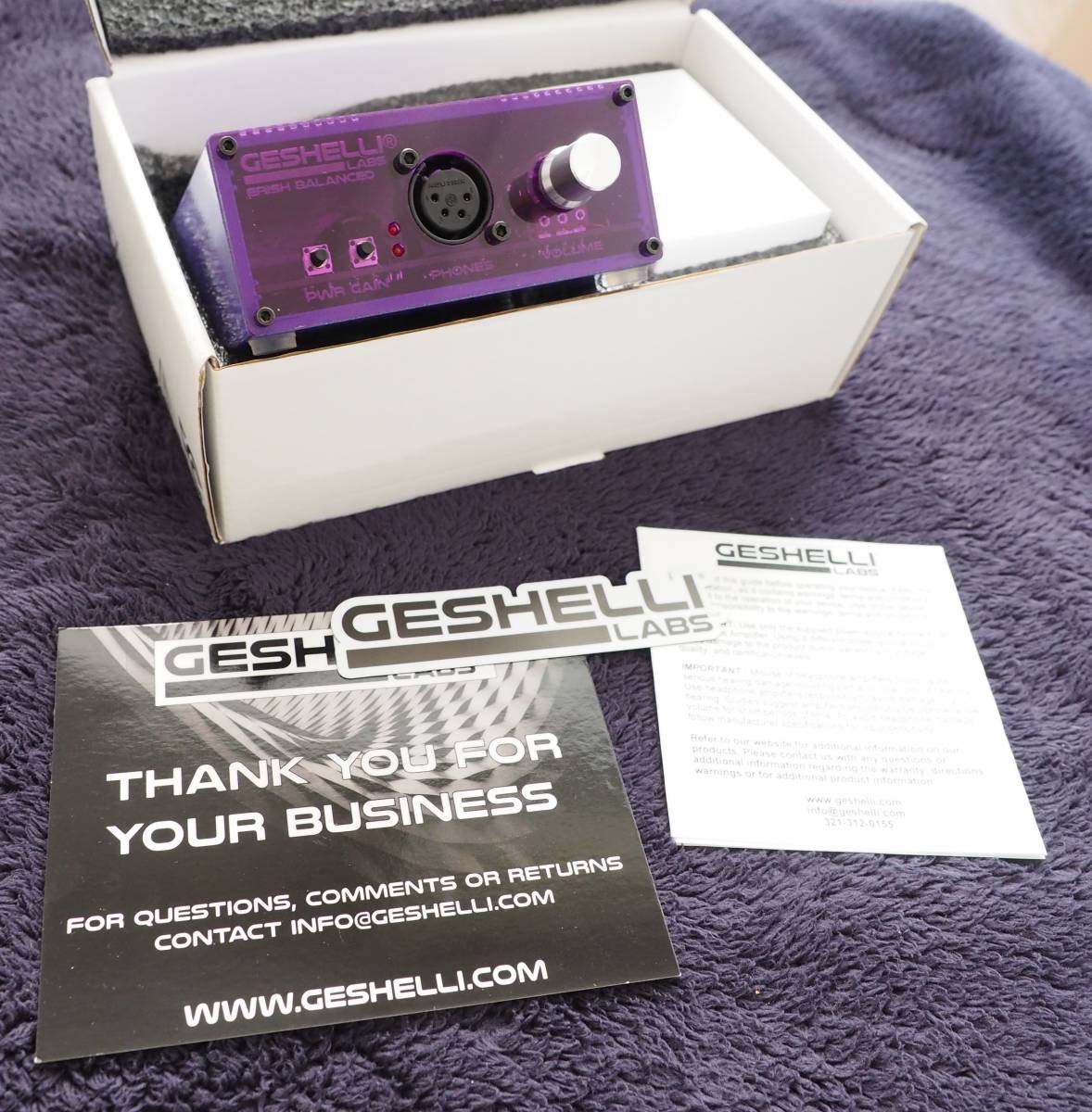 Geshelli Labs ERISH Balanced バランス対応ヘッドホンアンプ(ヘッドフォンアンプ)｜売買されたオークション情報 ...
