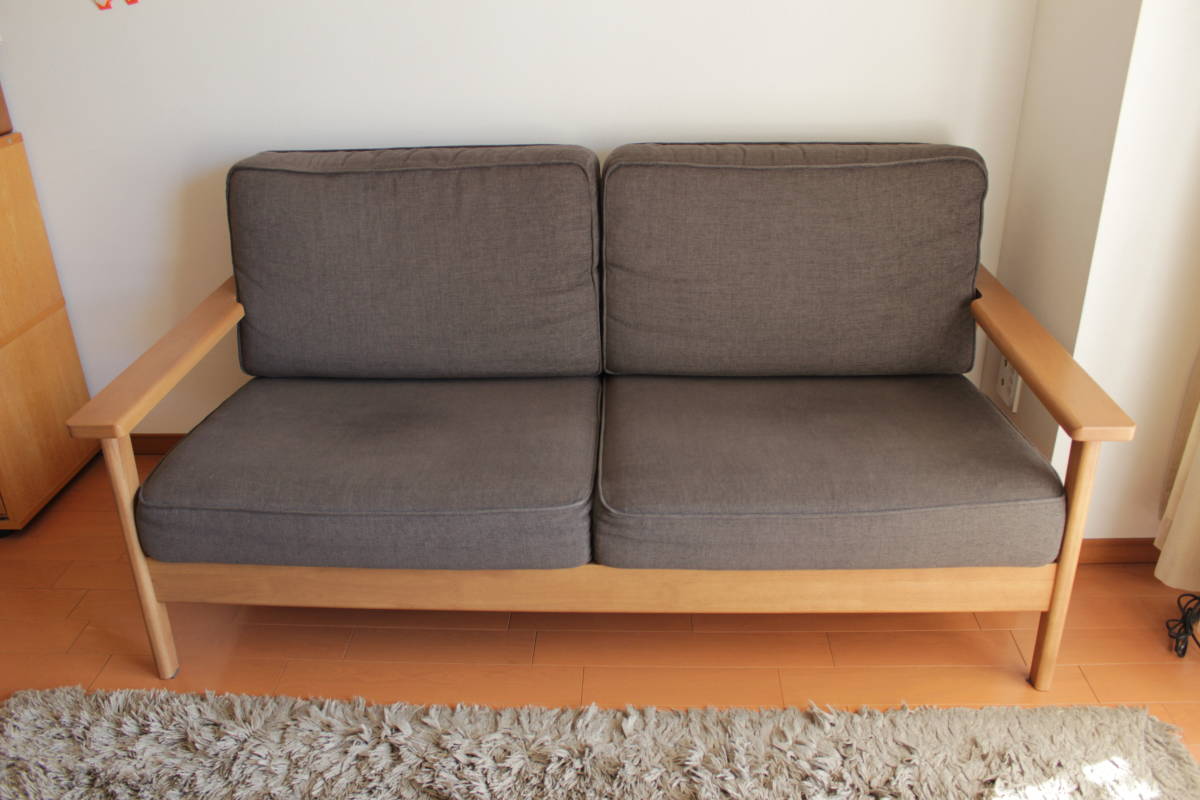 最終 KEYUCA ケユカ Karev sofa カレブソファ プレミアムファブリック 2.5シーター 北欧 廃盤品(布製)｜売買された ...