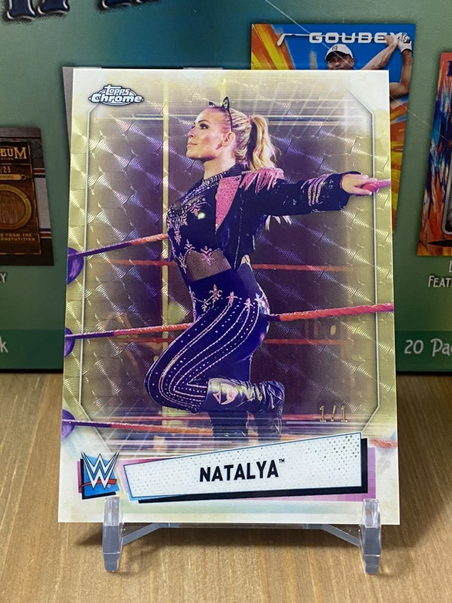 NATALYA 2021 Topps chrome WWE Superfractor 1/1 ナッティ ナイドハート(その他)｜売買された ...