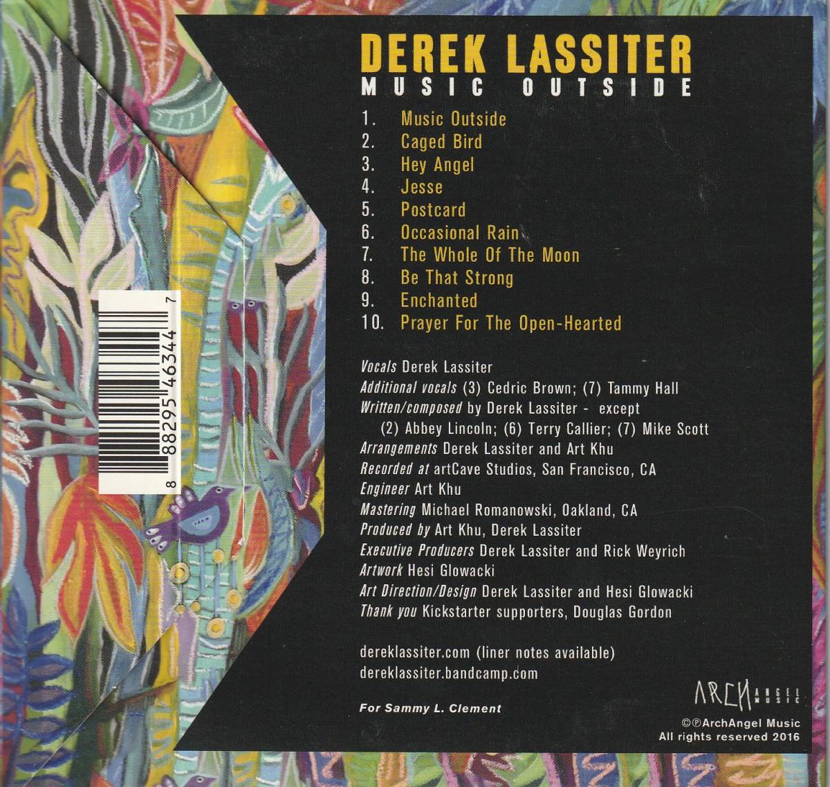 CD R&B/SOUL DEREK LASSITER／Music Outside／2016年／インディR&B D’Angelo Maxwell ...