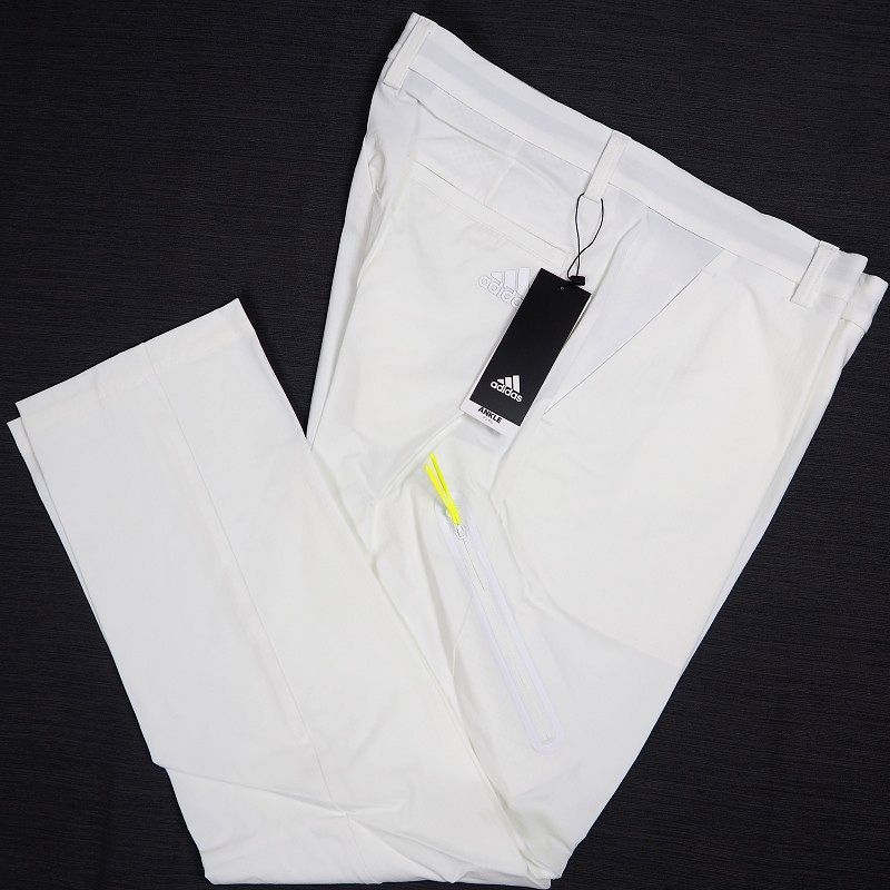N353 アディダスゴルフ 速乾 撥水 ストレッチ パンツ 2XO ウエスト94 メンズ adidas GOLF ゴルフウエア ホワイト ...