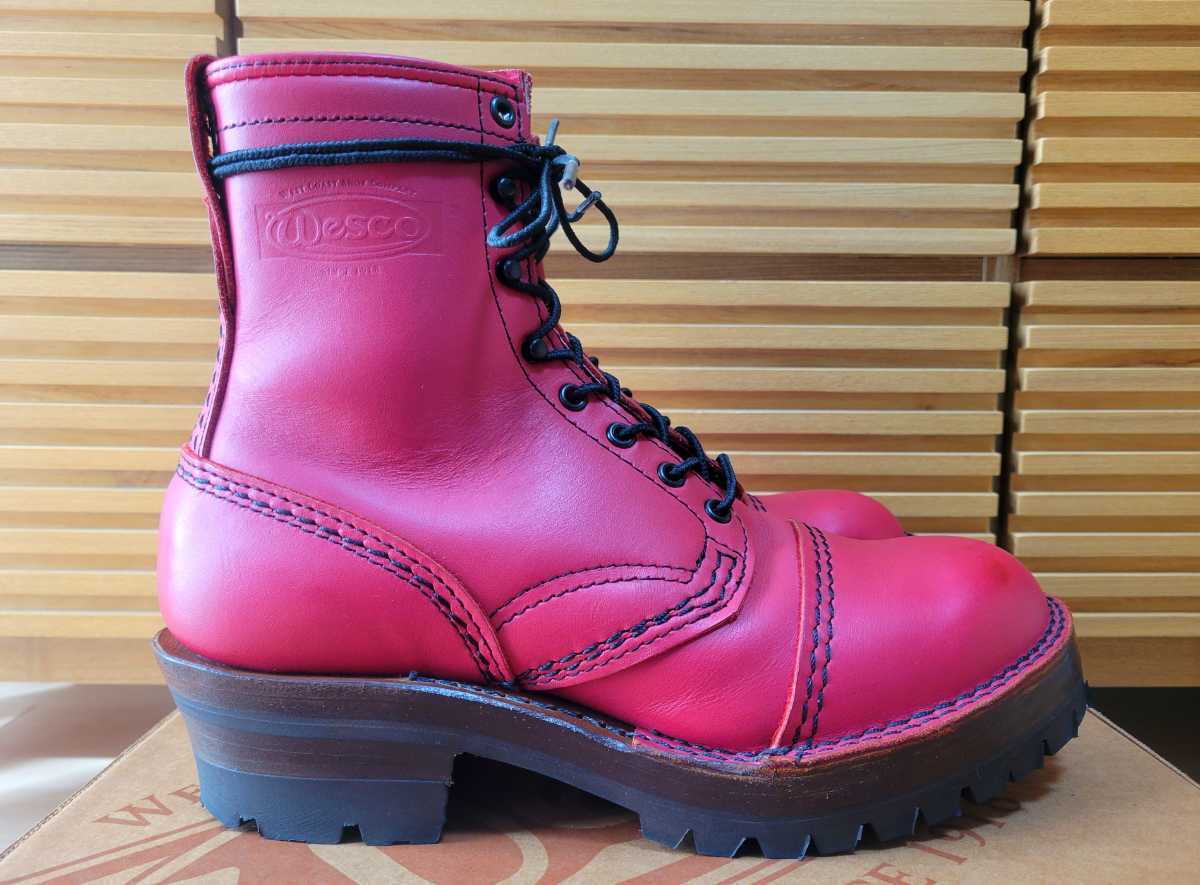 WESCO JAPAN 正規品 廃番カラーRED ウエスコ カスタムジョブマスター 8.5E ジュリアンブーツ viberg clinch ...