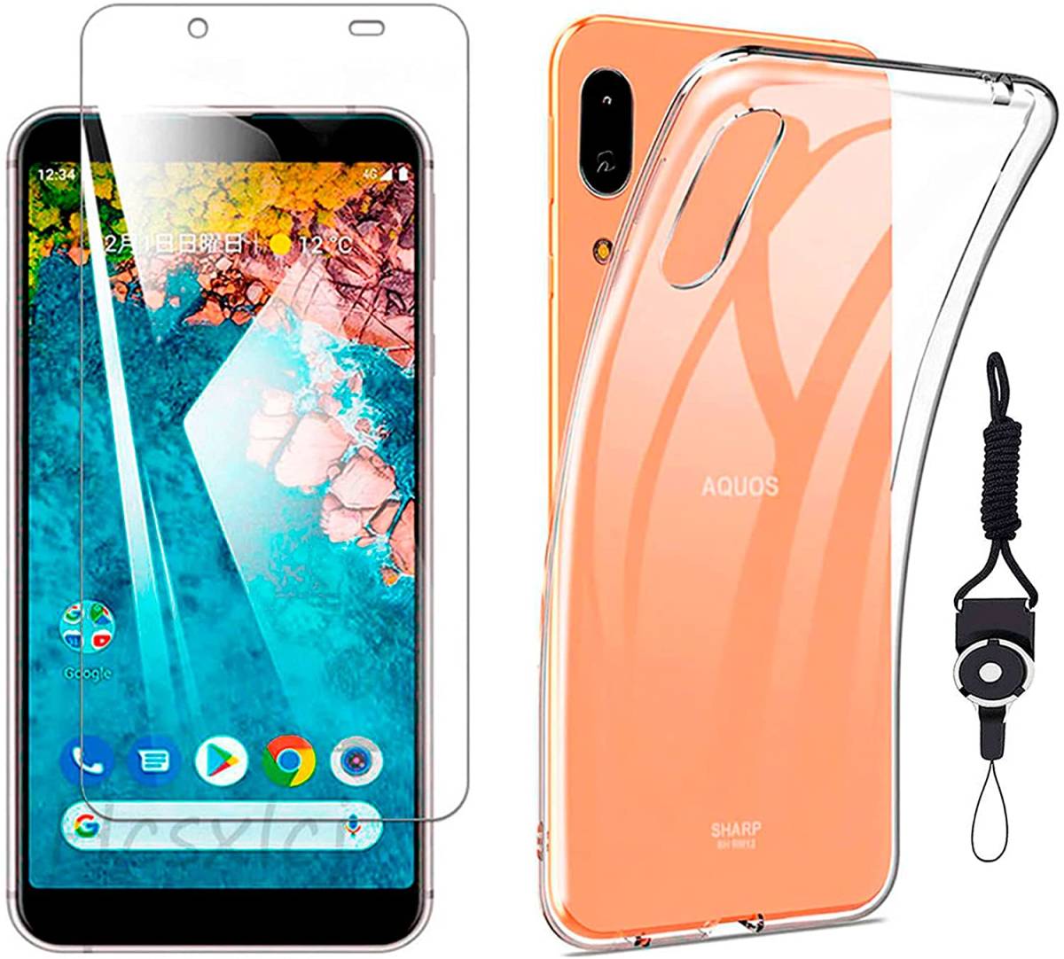 1枚ガラスフィルム+TPU シリコン ケース For Android One S7 / AQUOS Sense3 Basic S(ケース)｜売買されたオークション情報、yahooの商品情報を ...