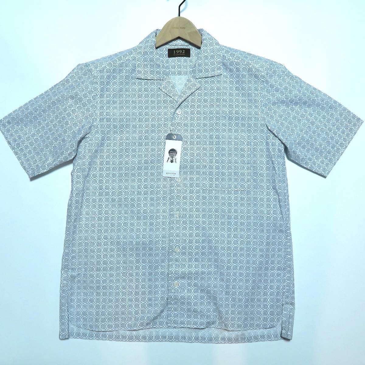 E039 五大陸 1992 by gotairiku 水色系マラケシュスラブプリント 開襟半袖シャツ M(Mサイズ)｜売買されたオークション情報、yahooの商品情報をアーカイブ公開 ...
