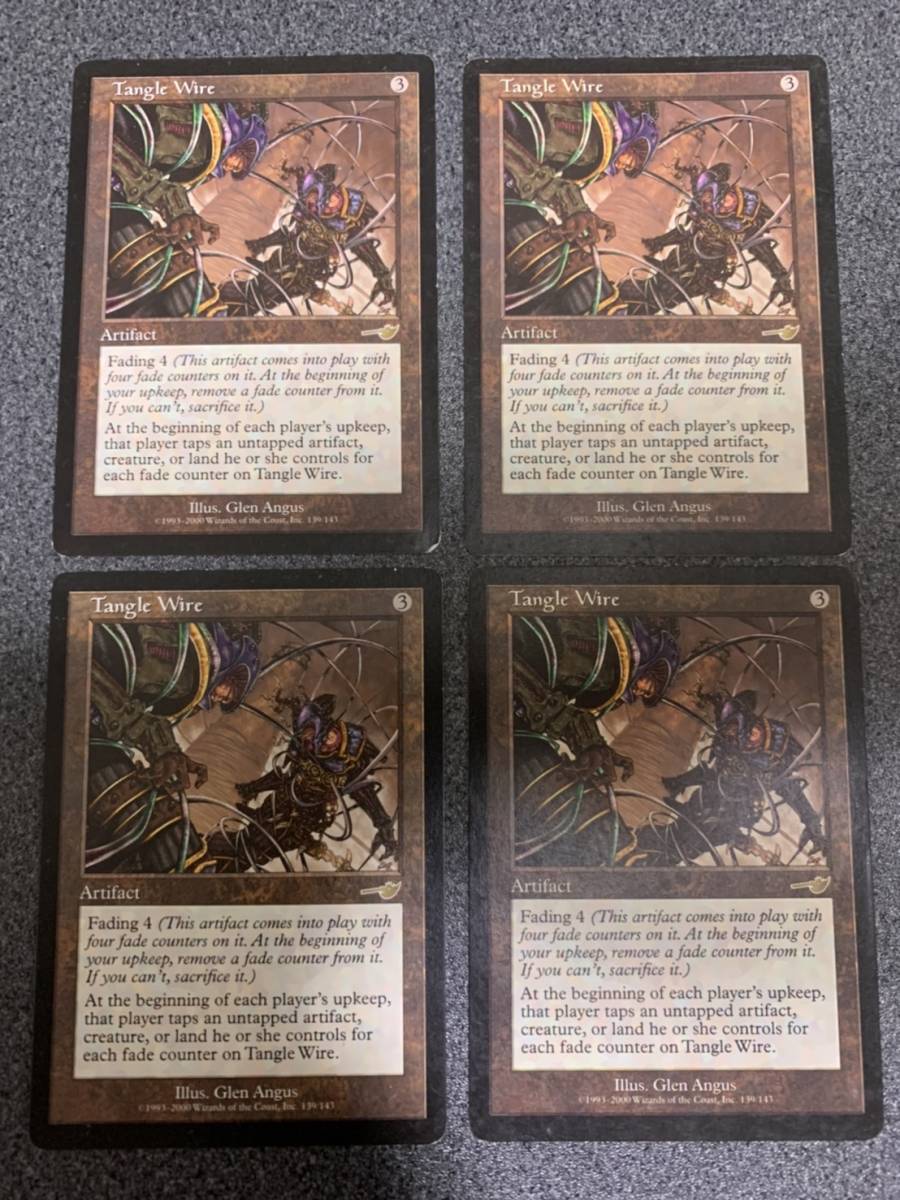 MTG マジックザギャザリング からみつく鉄線 Tangle wire 英語版4枚セット(アーティファクト)｜売買されたオークション情報 ...