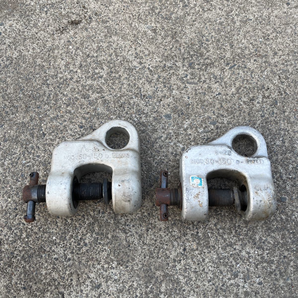 EAGLE CLAMP イーグルクランプ 安全帯 取付用クランプ SC-150 6-28 墜落制止用器具取付対応 SC型(バイス、クランプ ...