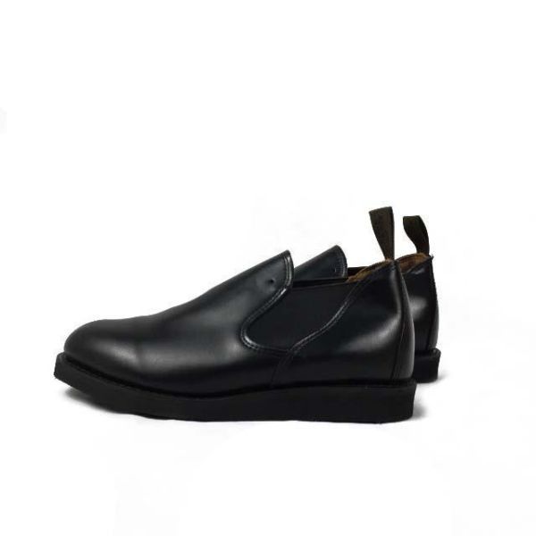 1円 売切 正規 RED WING SHOES POSTMAN ROMEO レザーシューズ サイドゴアブーツ ロゴ刺繍 09198 D/US8 ...