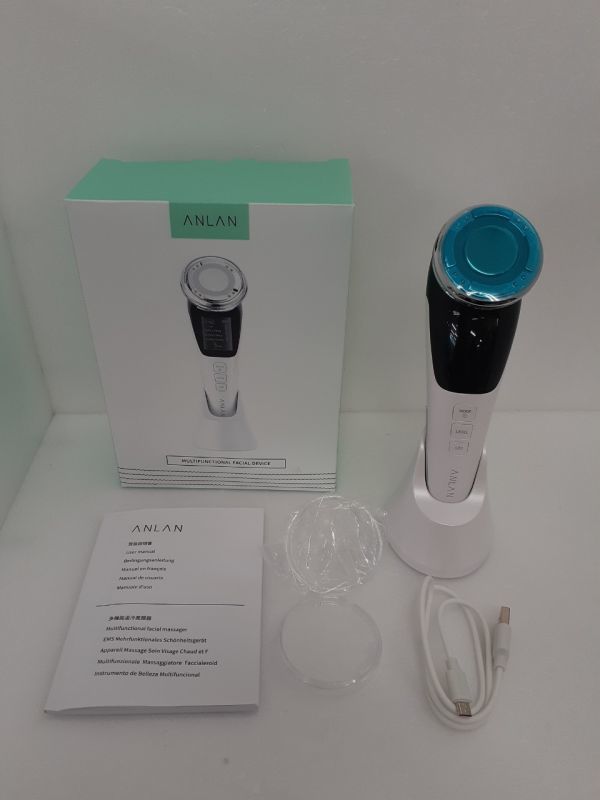 SZ662-0607-106 ANLAN EMS facial massager ALDRY06-02 多機能 温冷 美顔器 マッサージ器 セルフエステ(フェイスケア)｜売買されたオークション ...