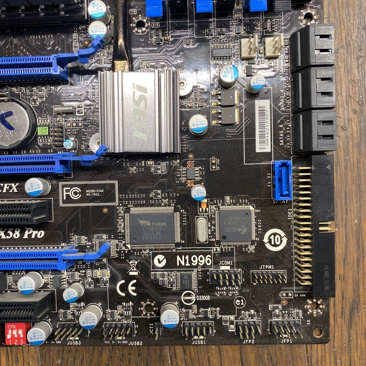 MA-68 激安 マザーボード msi X58 Pro LGA1366 BIOS立ち上がり確認済み ジャンク(MSI)｜売買されたオークション ...