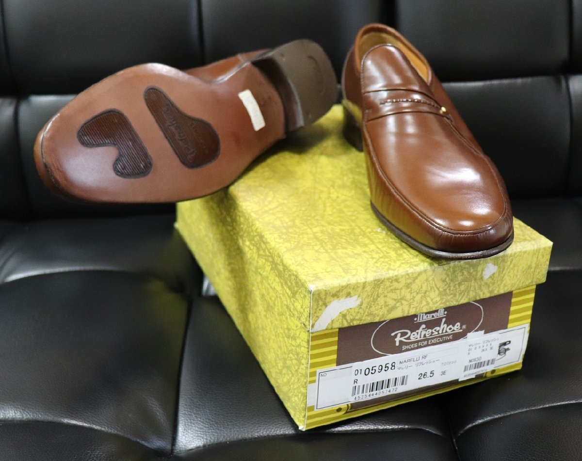 1円スタート マレリー リフレッシュ Marelli Refreshoe メンズレザーシューズ 靴 26.5箱付き 日本製茶2(26.5cm)｜売買されたオークション情報、yahooの商品情報 ...