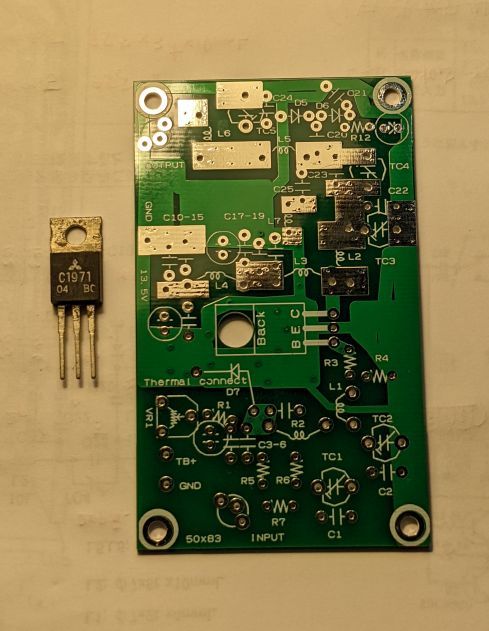 2SC1971 + 144MHz 4Wリニアアンプ自作基板付き(その他)｜売買されたオークション情報、yahooの商品情報をアーカイブ公開 ...
