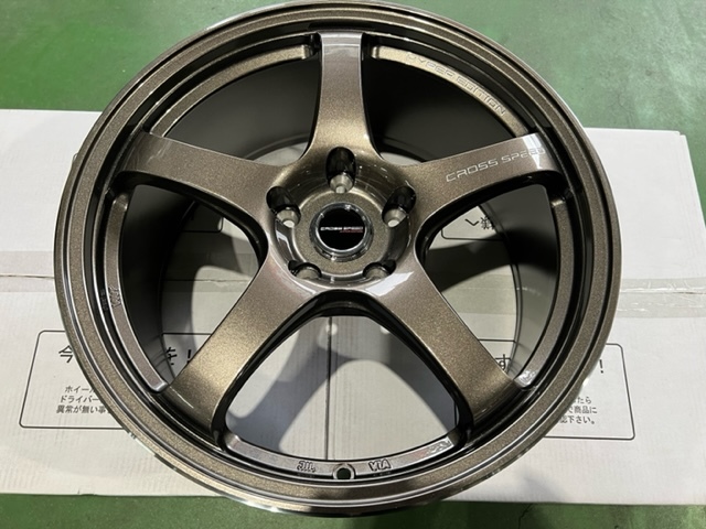 即納 4本セット 軽量 クロススピードCR5 ブロンズメタル 18インチ 8.5J+50 5-114.3 インプレッサ WRX STI ...