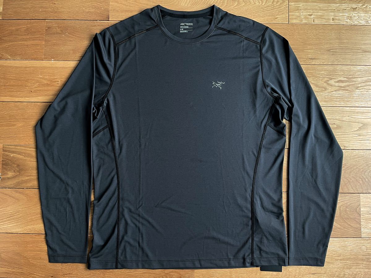 国内正規 ARC'TERYX Motus SL Crew LS Men’s Black Large アークテリクス モータス 長袖 ベース ...