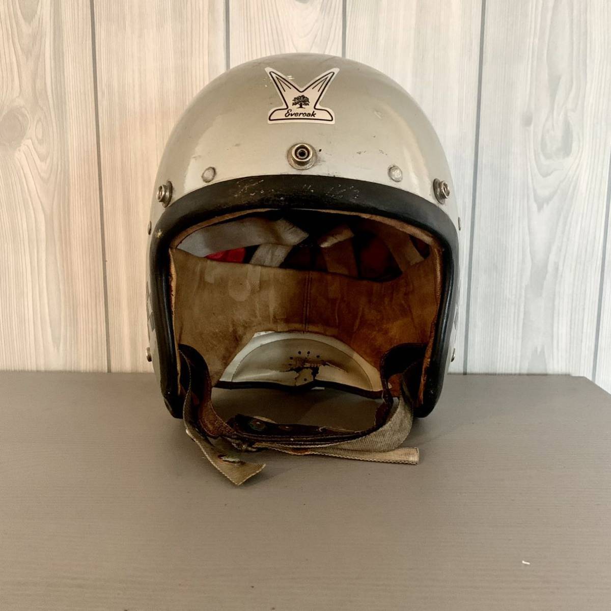 60s 初期型 Everoak Racemaster Helmet エバーオーク レースマスター ビンテージヘルメット vespa ベスパ ...