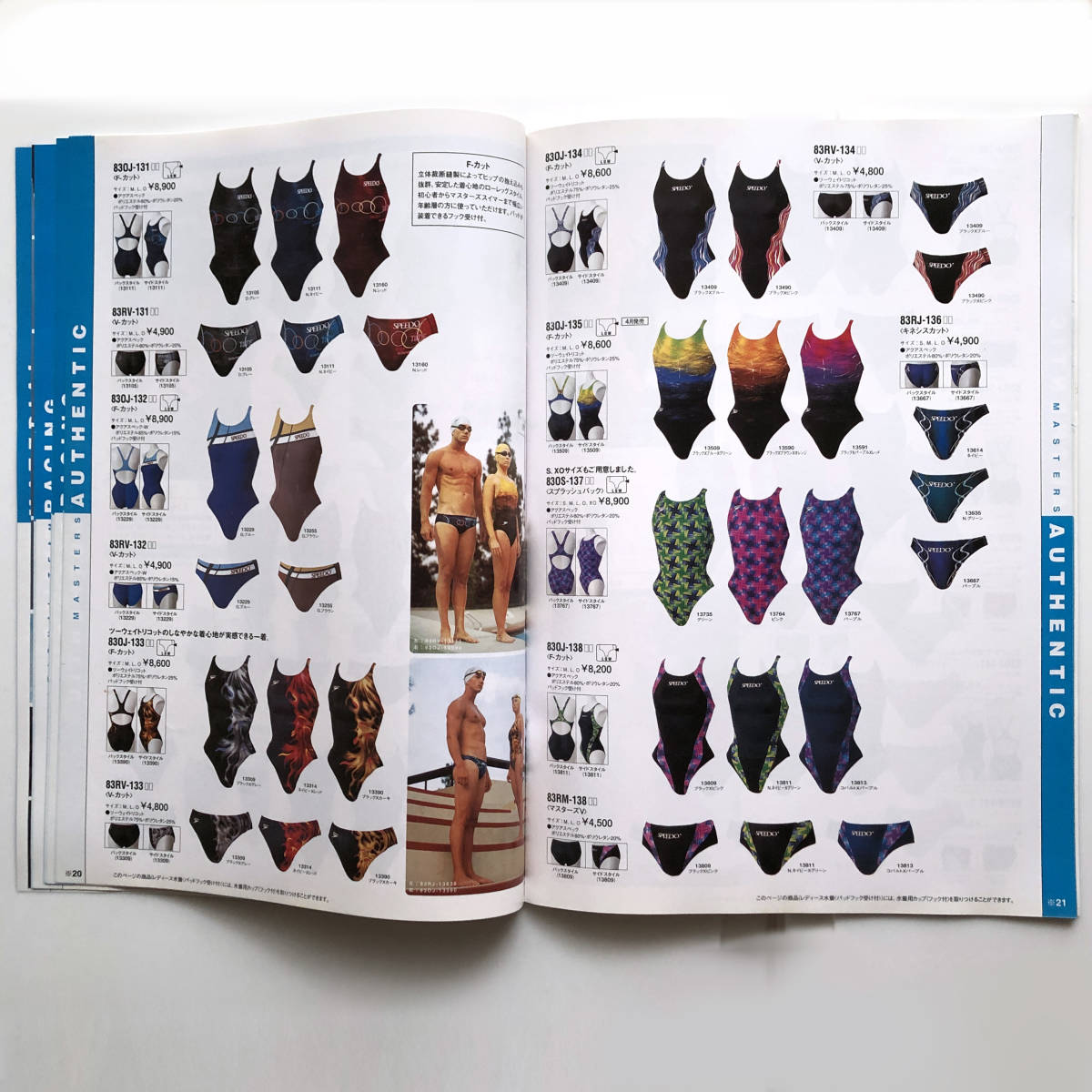 SPEEDO／RACING SPRING-SUMMER SPEEDO COLLECTION 2001／2001年春夏版スピード競泳水着カタログ ...
