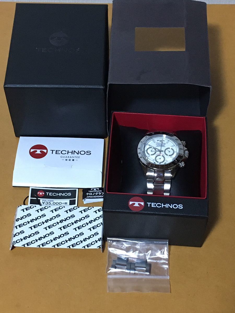 TECHNOS テクノス TSM401 クロノグラフ デイトナタイプ(テクノス)｜売買されたオークション情報、yahooの商品情報をアーカイブ公開 - オークファン（aucfan.com）