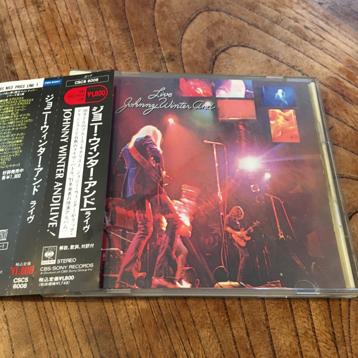 ライヴ／ジョニー ウィンター JOHNNY WINTER LIVE 名盤CD 最高傑作 リック デリンジャー 4枚ま 同梱発送可能 2枚組は2 ...
