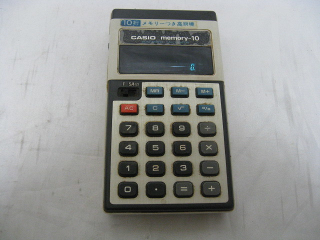 CASIO memory-10 蛍光管表示 10桁 電卓 日本製 カシオ レトロ 現状品 当時物(カシオ)｜売買されたオークション情報、yahooの商品情報をアーカイブ公開 - オークファン ...