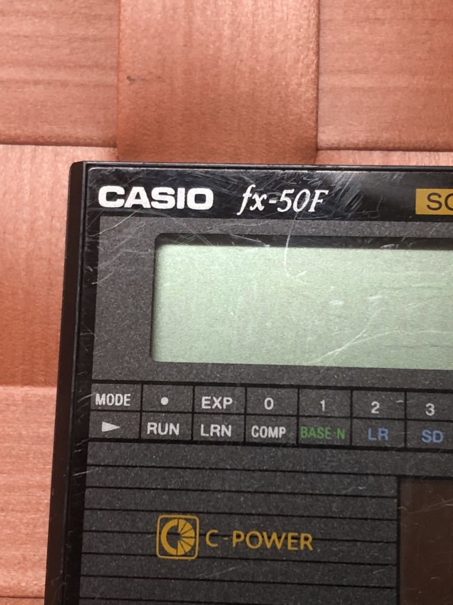 関数電卓/カシオ/CASIO/fx-50F/ソーラー電卓/CIENTIFIC CALCULATOR/昭和レトロ/送料120円(カシオ)｜売買さ ...