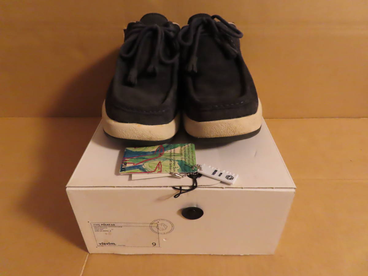 VISVIM POLKE-LO NAVY ビズビム シューズ(9)｜売買されたオークション情報、yahooの商品情報をアーカイブ公開 - オークファン（aucfan.com）