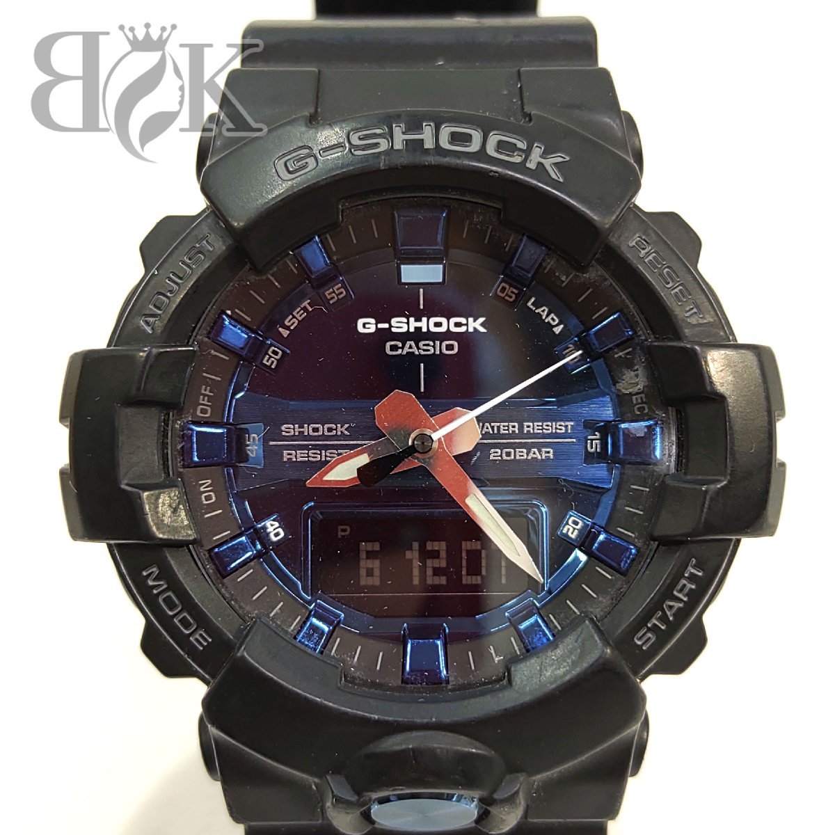カシオ G-SHOCK Gショック 腕時計 GA-810MMB 5535 時刻合わせ不可能 ジャンク ブラック×ブルー クォーツ メンズ ...