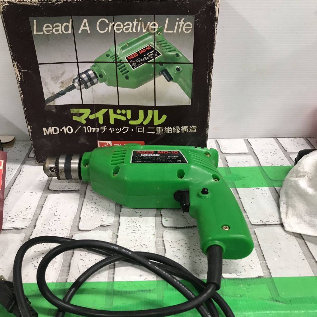 g_t P 974DIY工具 RYOBI マイドリル MD-10 10㎜チャック 二重絶縁構造(本体)｜売買されたオークション情報、yahooの商品情報をアーカイブ公開 - オークファン ...