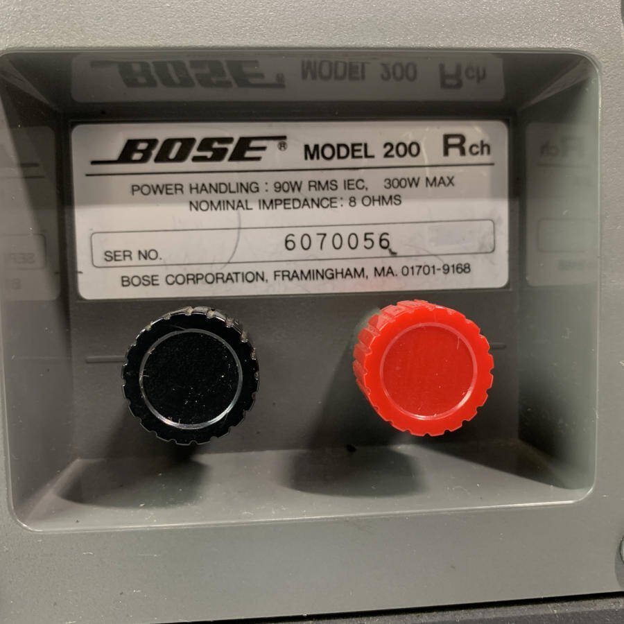 BOSE MODEL 200 セッティングフリー型 フルレンジ 2スピーカー ネットカバー付き 2台 現状品(スピーカー本体)｜売買された ...