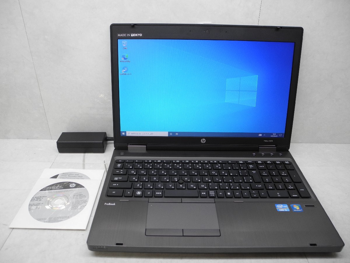 第2世代 HP ProBook 6560b Core i5 2.60GHz/4GB/500GB/Sマルチ/無線/東京生産/Office ...