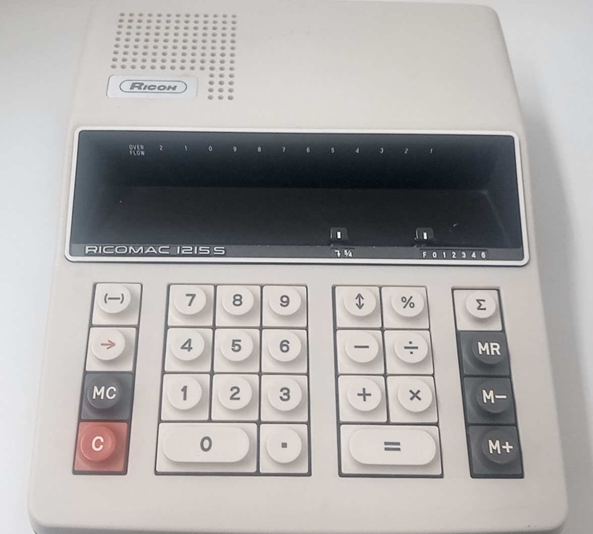 NO6098 RICOH リコー RICOMAC 1215S レトロ計算機(その他)｜売買されたオークション情報、yahooの商品情報を ...