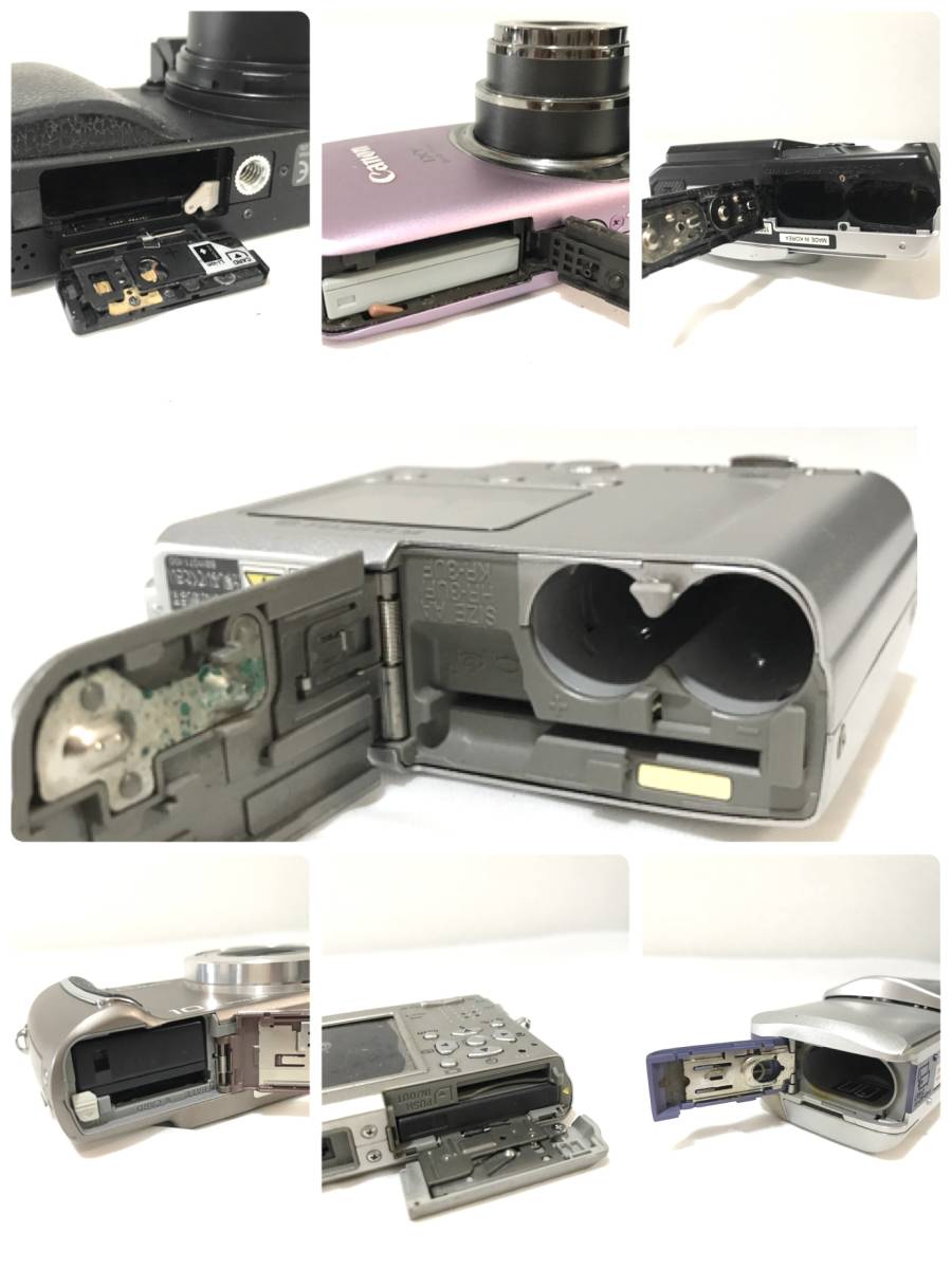 ジャンク デジカメ まとめて RICHO CAPLIO GX100/ SONY CYBER-CHOT / PANASONIC LUMIX / CANON IXY / FUJIFILM ...