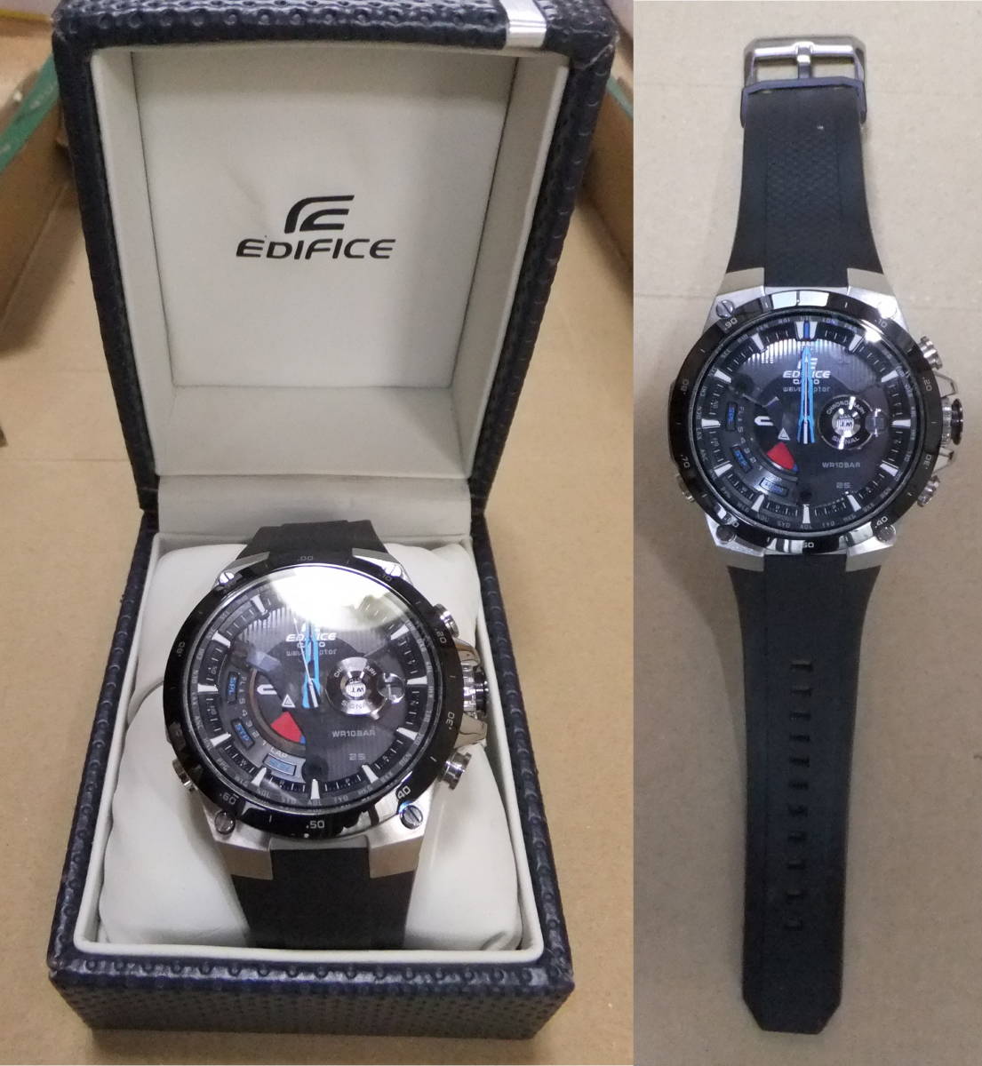 カシオ casio EDIFICE エディフィス 電波ソーラー EQW-A1000B-1AJF 使用感少ない(EDIFICE)｜売買された ...