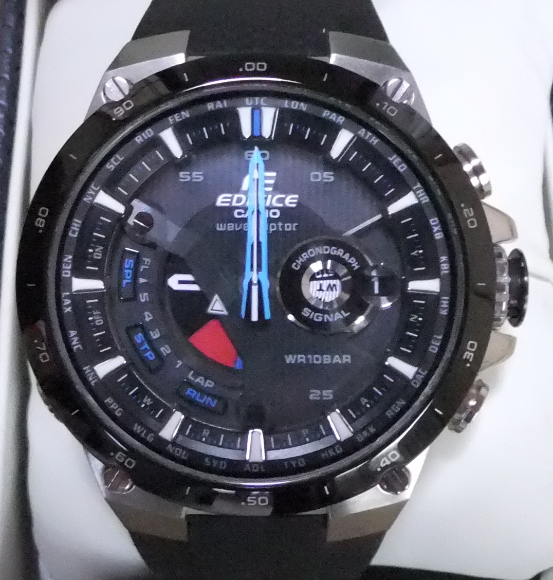 カシオ casio EDIFICE エディフィス 電波ソーラー EQW-A1000B-1AJF 使用感少ない(EDIFICE)｜売買された ...