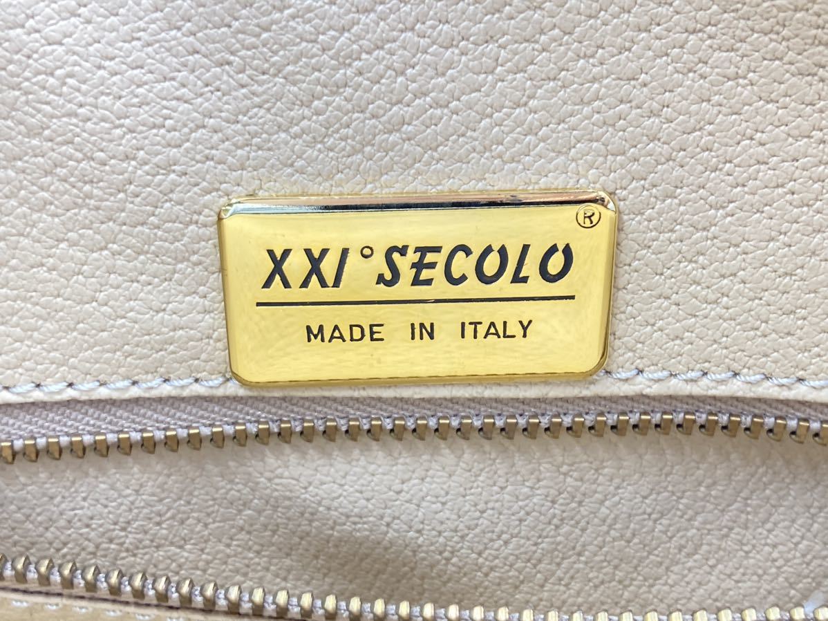 #4983 XXI SECOLO セコロ 2way bag ハンドバッグ ショルダーバッグ ITALY レディース おしゃれ 鍵付き ...