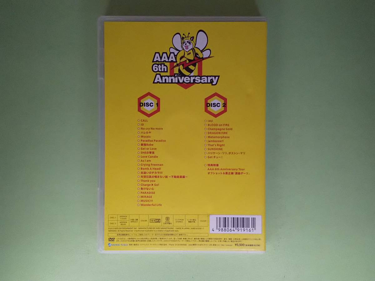 万2 02814 AAA 6th Anniversary Tour 2011.9.28 at Zepp Tokyo 2DISC(ジャパニーズポップス)｜売買されたオークション情報、yahooの ...