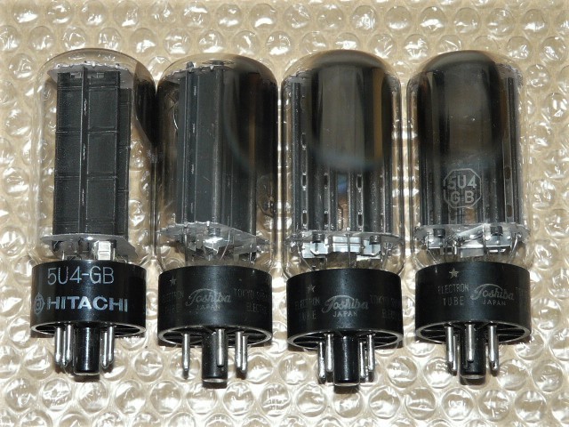 動作未確認 ジャンク品 TOSHIBA 5U4GB / HITACHI 5U4-GB 真空管 4本 現状品(真空管)｜売買されたオークション ...