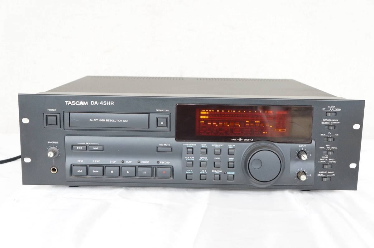 ③ ティアック TASCAM タスカム DA-45HR 業務用 DATデッキ 通電のみ確認 ＃910061401(DAT機器)｜売買された ...