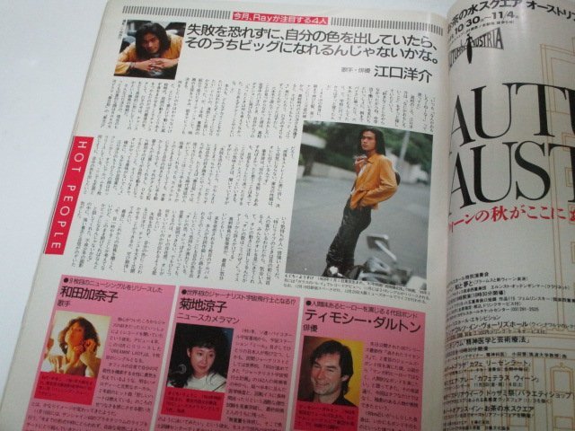 Ray レイ 1989 平成元年 かとうかずこ/ 田中美佐子×時任三郎 柳葉敏郎inハワイ 野村宏伸 江口洋介 秋元康 ダイハツ アプローズ スキー 他(Ray)｜売買されたオークション情報 ...