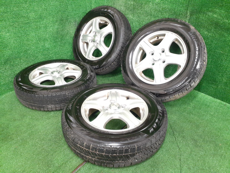 SIBILLA VK 13×4J PCD100 4H ハブ67 BRIDGESTONE BLIZZAK VRX2 145/80R13 AZ ...