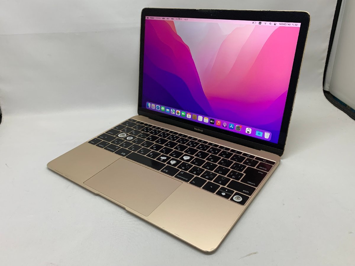1円スタート MacBook A1534 Retina 12-inch Early 2016 ゴールド ジャンク品 Nmc(MacBook ...