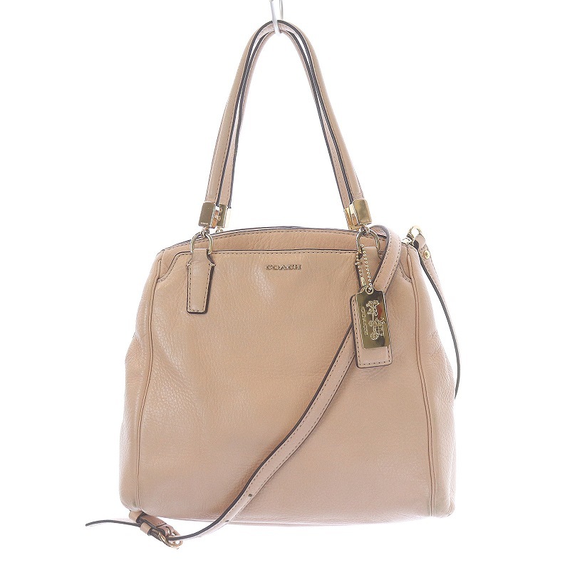 コーチ COACH マディソン ミネッタ ハンドバッグ ショルダーバッグ 2WAY ロゴ レザー ピンク 27862 D /SI44 ...