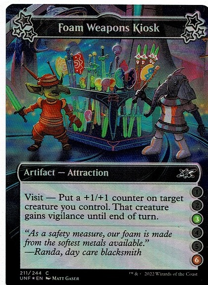 MTG/UNFINITY/アンフィニティー/Foam Weapons Kiosk b 3-6 英 アーティファクト-C FOIL ...