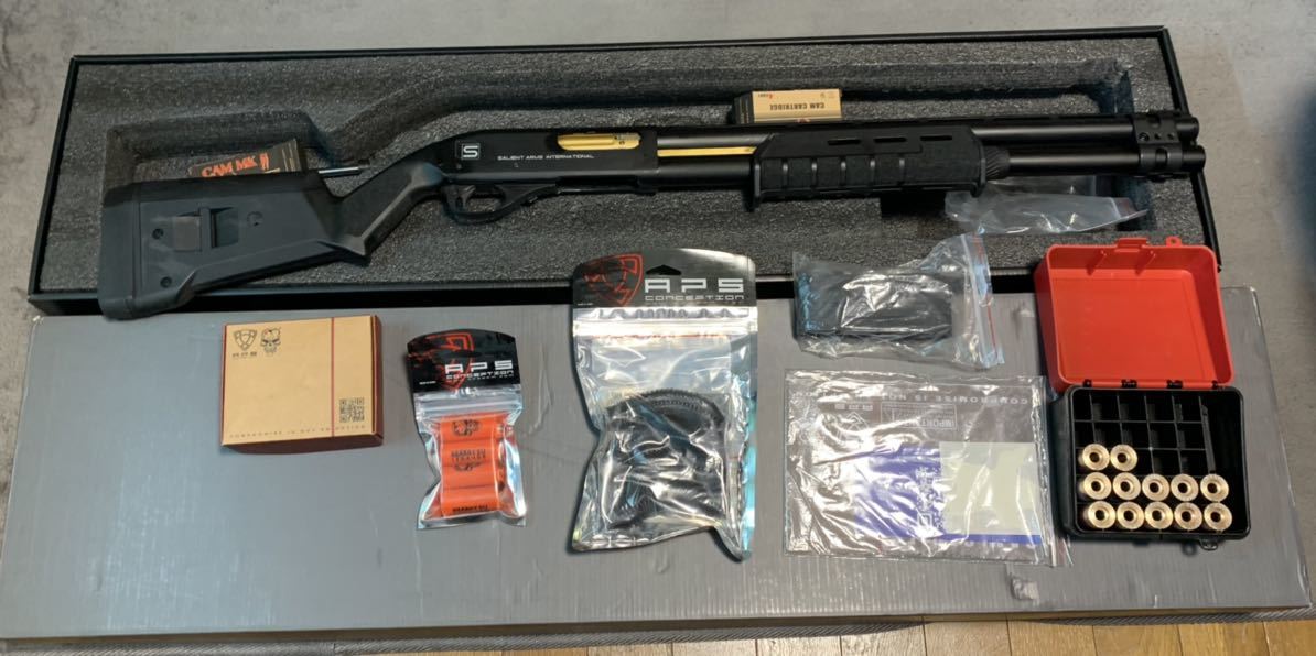 APS CAM870 MK2-J SAI ライブシェルショットガン デラックスマッチカスタム（APS 製 排莢式 ガスショットガン ...