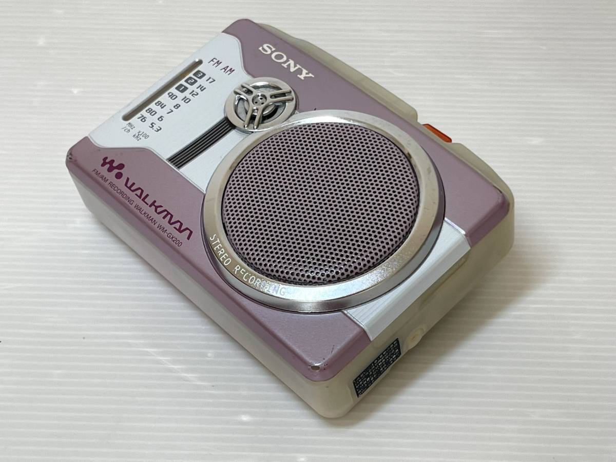SONY ソニー WALKMAN ウォークマン WM-GX200 ピンク 通電 ジャンク(録音、再生)｜売買されたオークション情報、yahoo ...