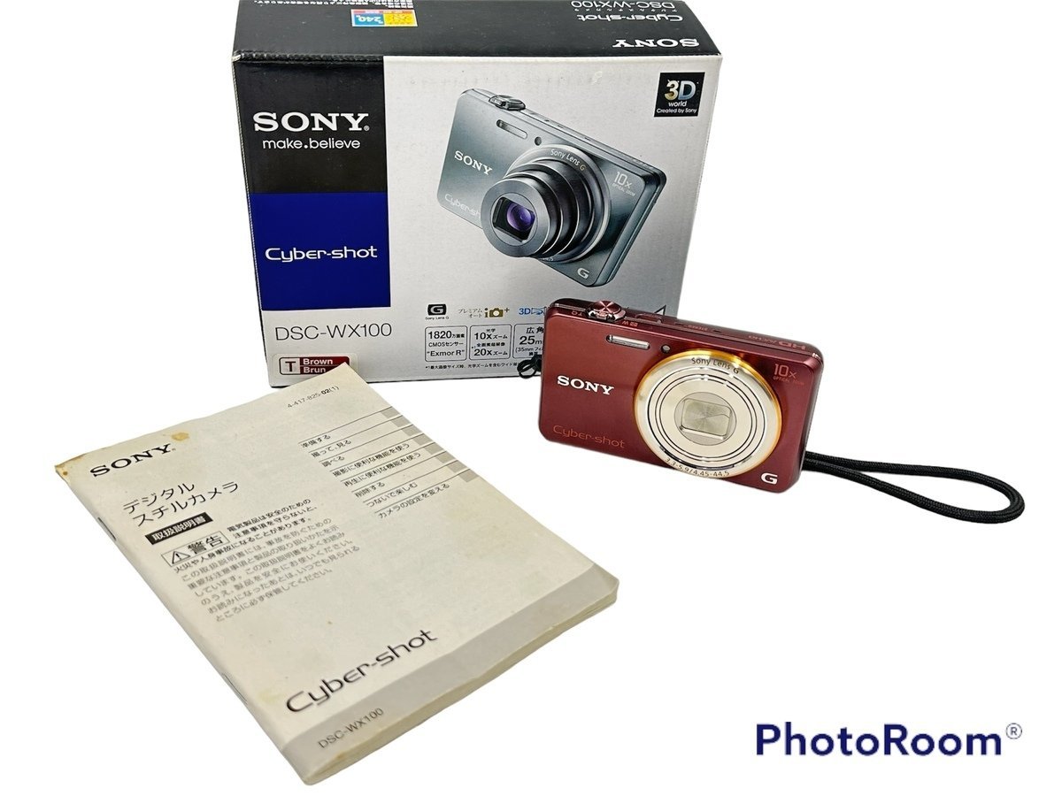 SONY ソニー Cyber-shot DSC-WX100 T Brown デジタルスチルカメラ 高性能コンパクト 手ぶれ補正 高性能 高速 ...