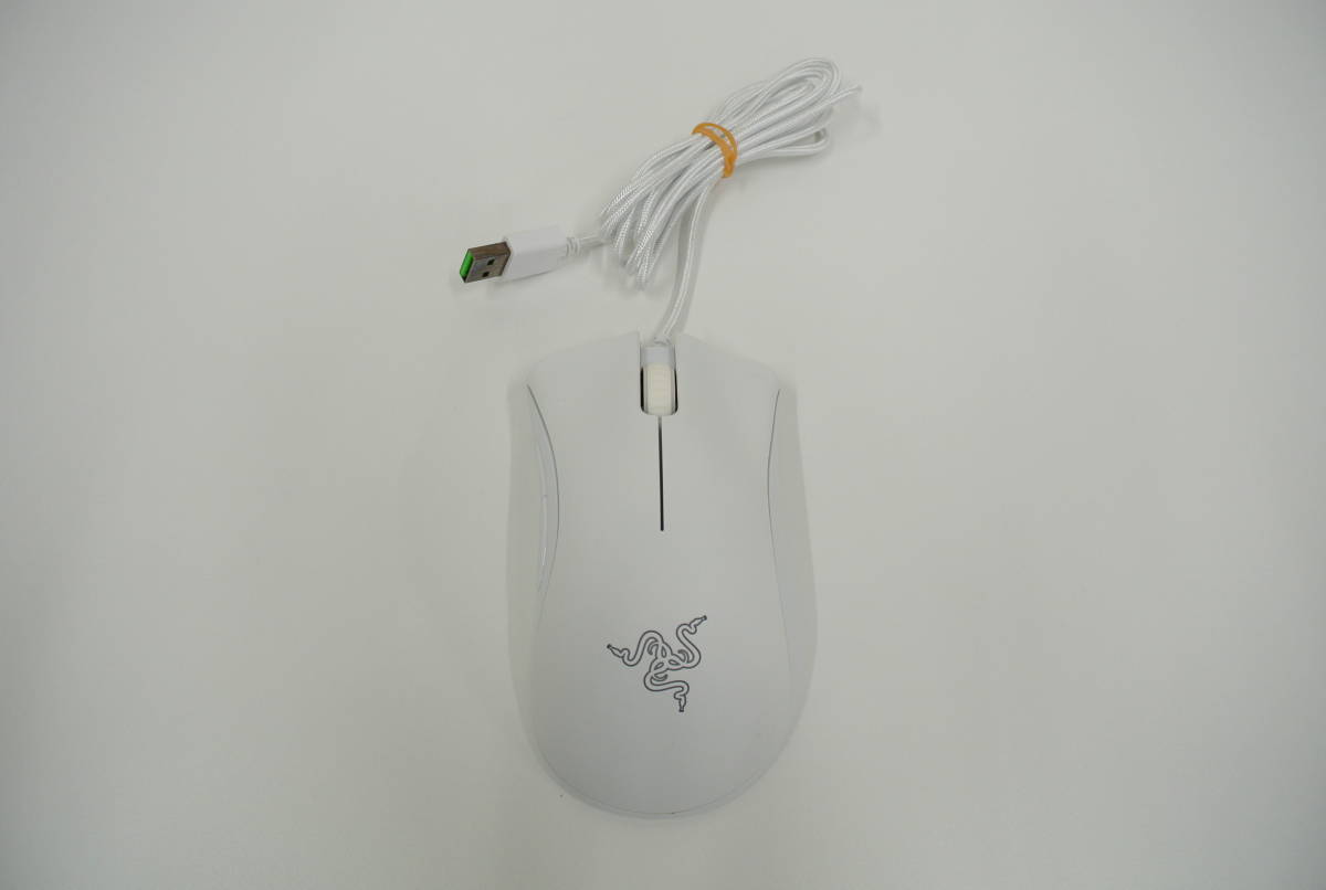家電祭 ゲーム祭 レイザー ゲーミングマウス RZ01-0254 ホワイト RAZER DEATHADDER ESSENTIAL 有線マウス ...