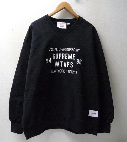 国内正規 XL 21aw Supreme WTAPS Crewneck BLACK シュプリーム ダブルタップス スウェット(その他)｜売買されたオークション情報、yahooの商品情報を ...