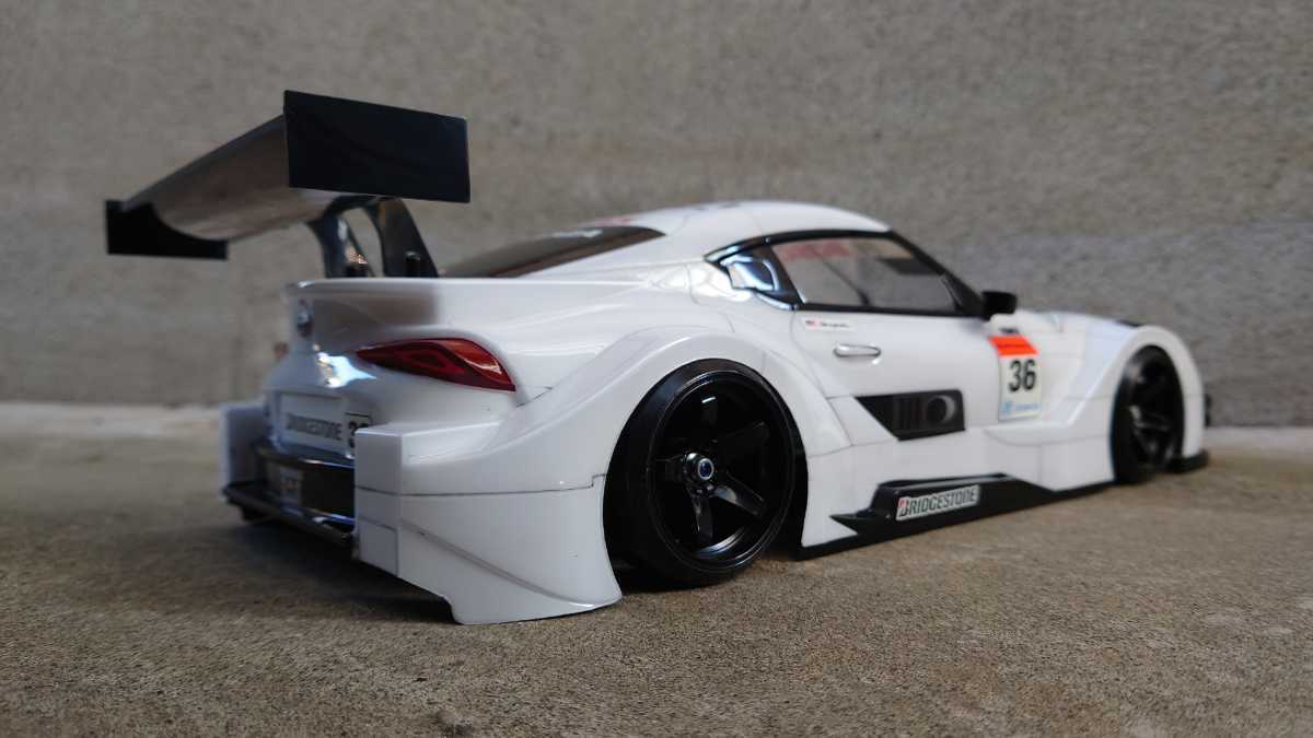 1/10 RCボディ タミヤ au TOM'S GRスープラ GT500 完成品 TT02シャーシ付き(ボディ)｜売買されたオークション情報、yahooの商品情報をアーカイブ公開 ...