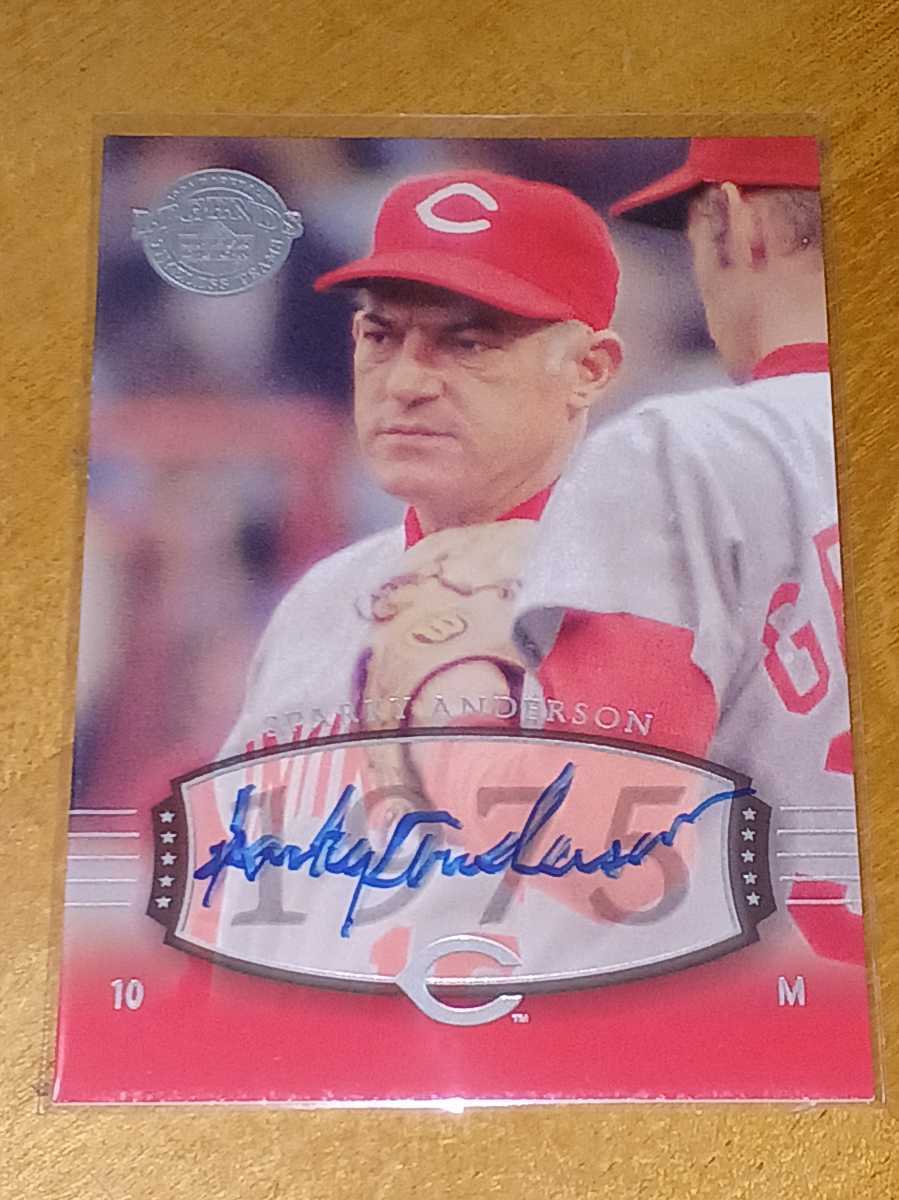 2004 UD Legends Timeless Teams Sparky Anderson Auto スパーキー アンダーソン Reds ...